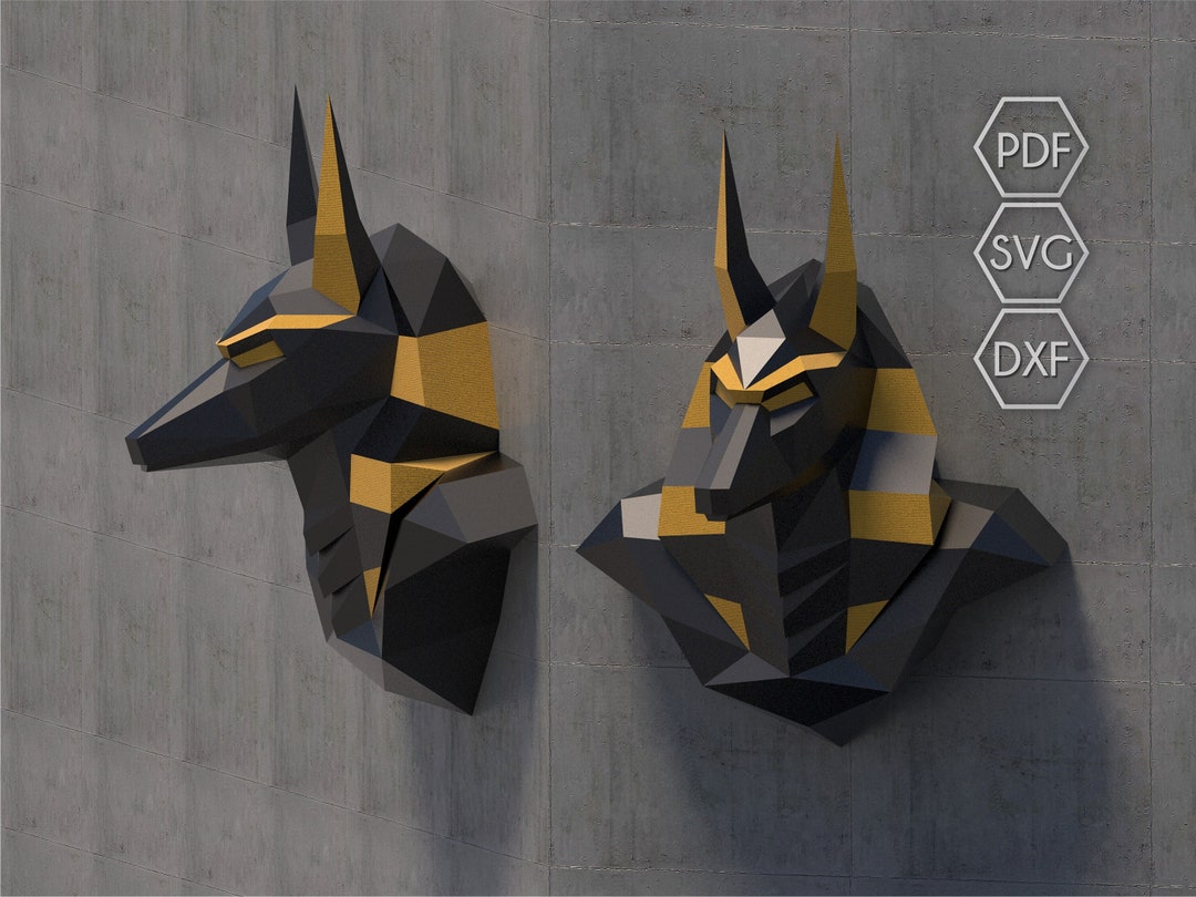 Papercraft DIY Anubis Model Paper 3d Anubis Anubis Template - Etsy