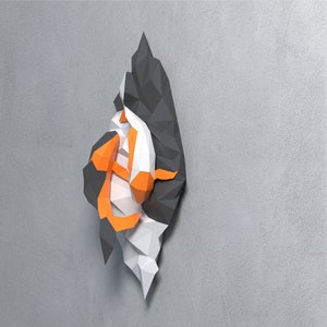 3d Papercraft Koi Carp Fish PDF Template, Paper Yin Yang Sculpture, DIY ...
