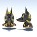 Papercraft DIY Anubis Mask, Paper 3d Anubis Mask, Anubis Template, SVG ...