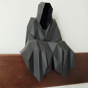 3D Papercraft Ghost PDF Template, Papercraft Halloween Decoration, SVG ...