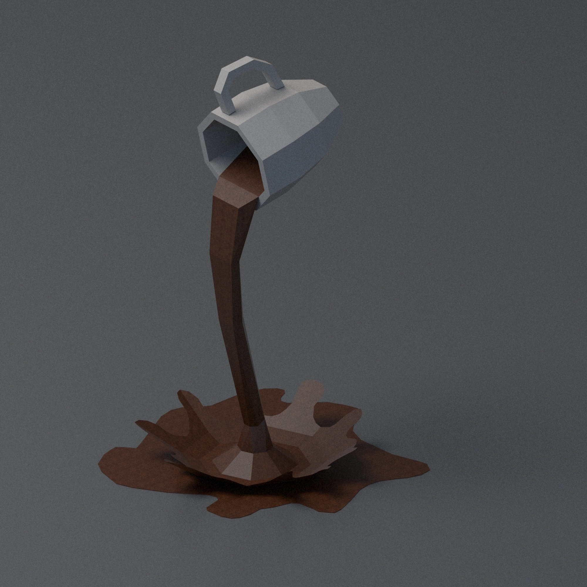 Papercraft 3d Cup of Coffe Low Poly Papercraft Coffe Cup - Etsy