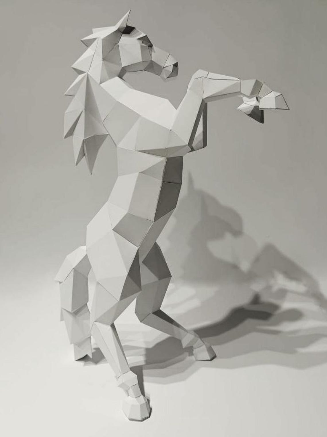 Papercraft Horse Template, Digital PDF Download, Low Poly Paper Horse ...