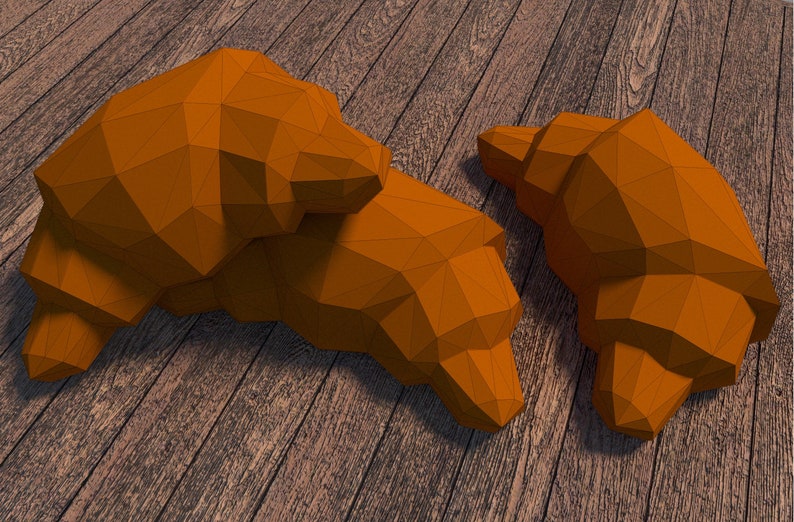 Papercraft Croissant, PDF Croissant Template, for DIY Croissant, 3D ...