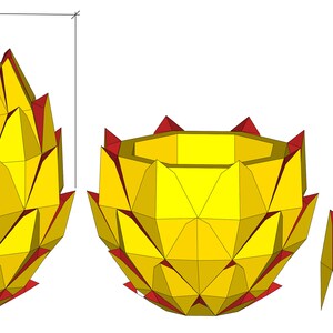 3D Papercraft Dragon Egg, Lowpoly Dragon Egg SVG Template, Paper Box ...