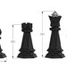 Papercraft Template for Chess King, PDF Template, for DIY, 3D Origami ...