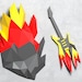 Papercraft 3D Guitar Template, SVG Template, Paper Guitar Digital PDF ...