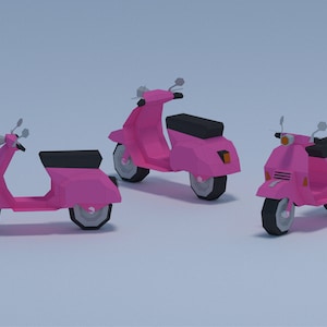 3d Papercraft Scooter, Pepakura Pdf, Svg Scooter Template, DIY ...