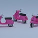 3d Papercraft Scooter, Pepakura Pdf, Svg Scooter Template, DIY ...