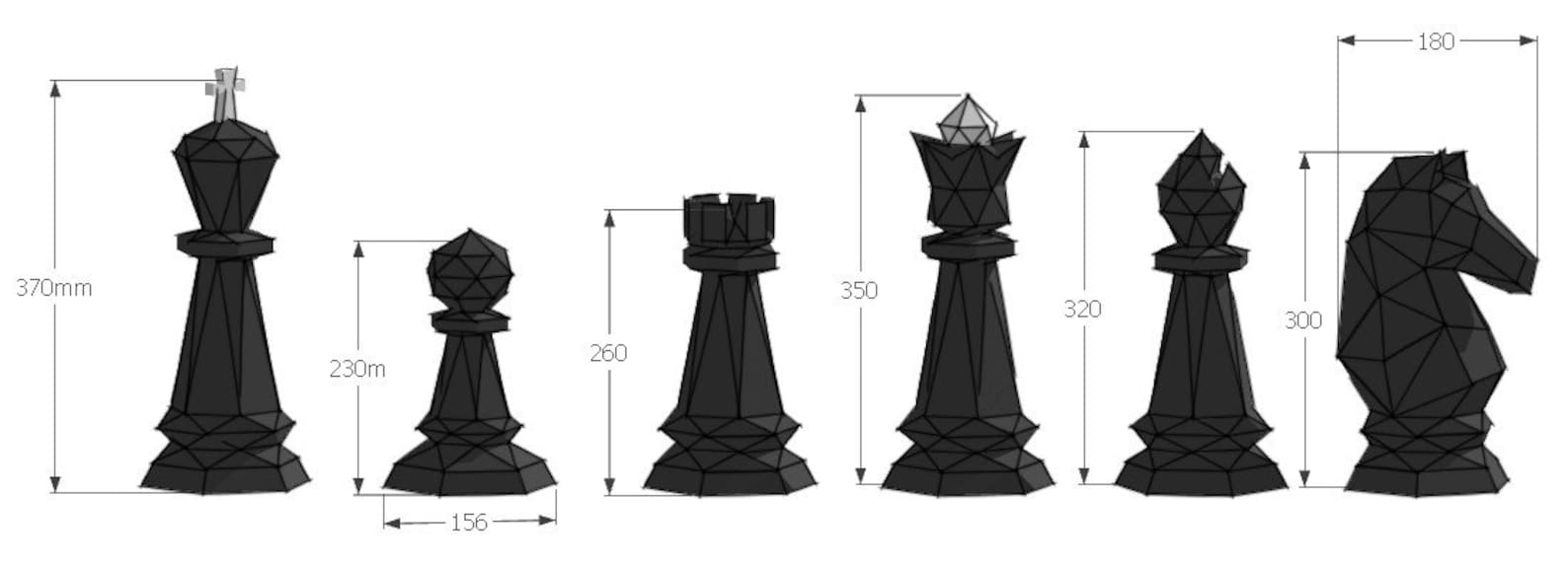 Pdfpapercraft Chess Rook Template for DIY 3D Origami Paper - Etsy