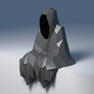 3D Papercraft Ghost PDF Template, Papercraft Halloween Decoration, SVG ...