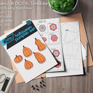 Papercraft Halloween Pumpkin, Papercraft 3d Pumpkin, Svg Template, 3D ...