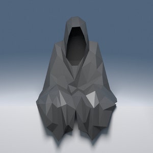 3D Papercraft Ghost PDF Template, Papercraft Halloween Decoration, SVG ...