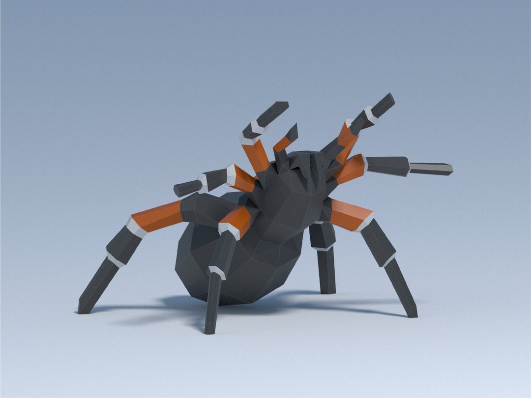 3d Papercraft Spider Tarantula Digital PDF Template, Papercraft ...