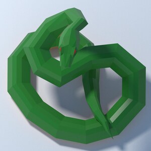 Papercraft Snake Digital PDF Template, DIY Paper Snake Template, New ...