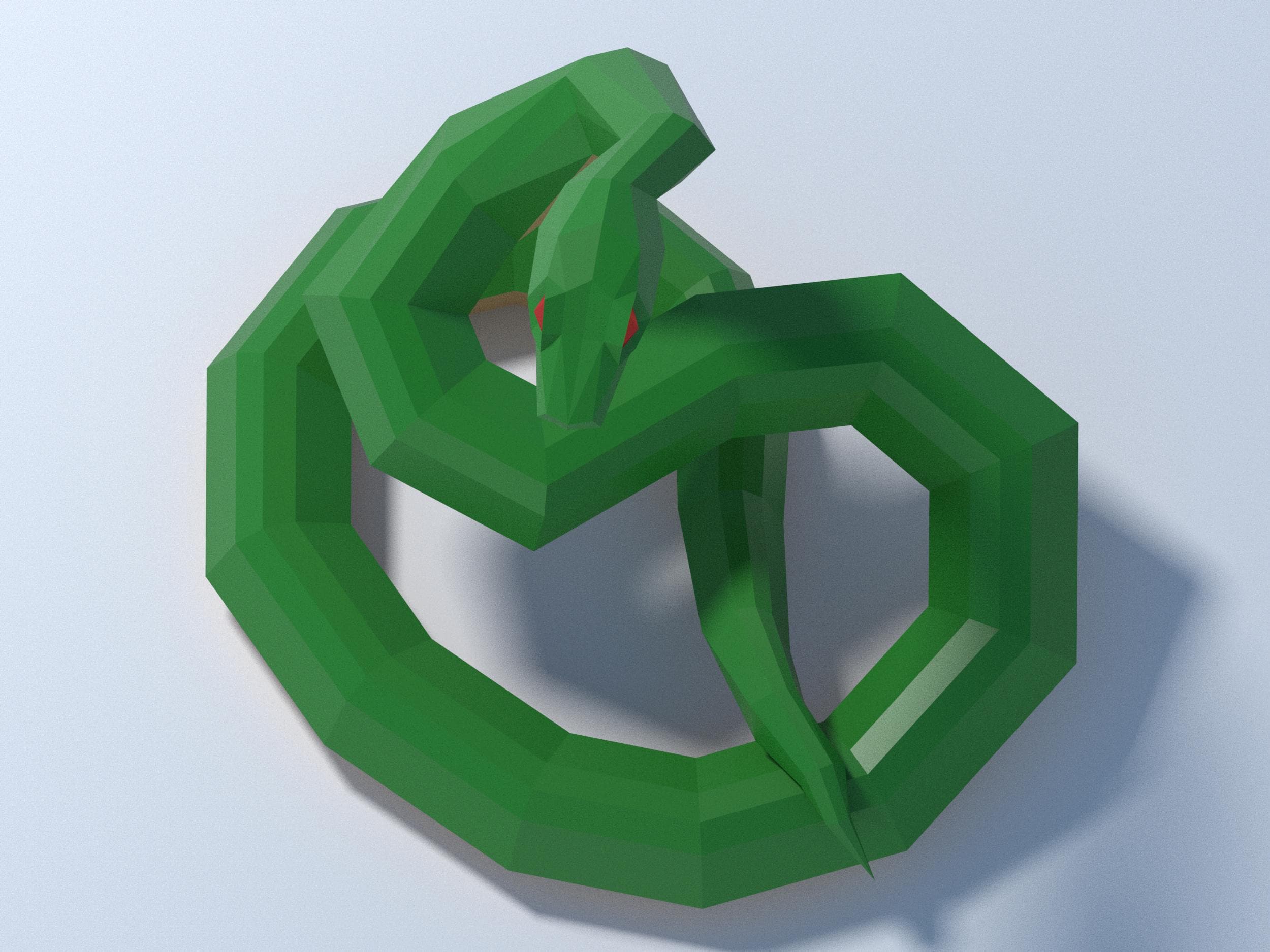 Papercraft Snake Digital PDF Template, DIY Paper Snake Template, New ...