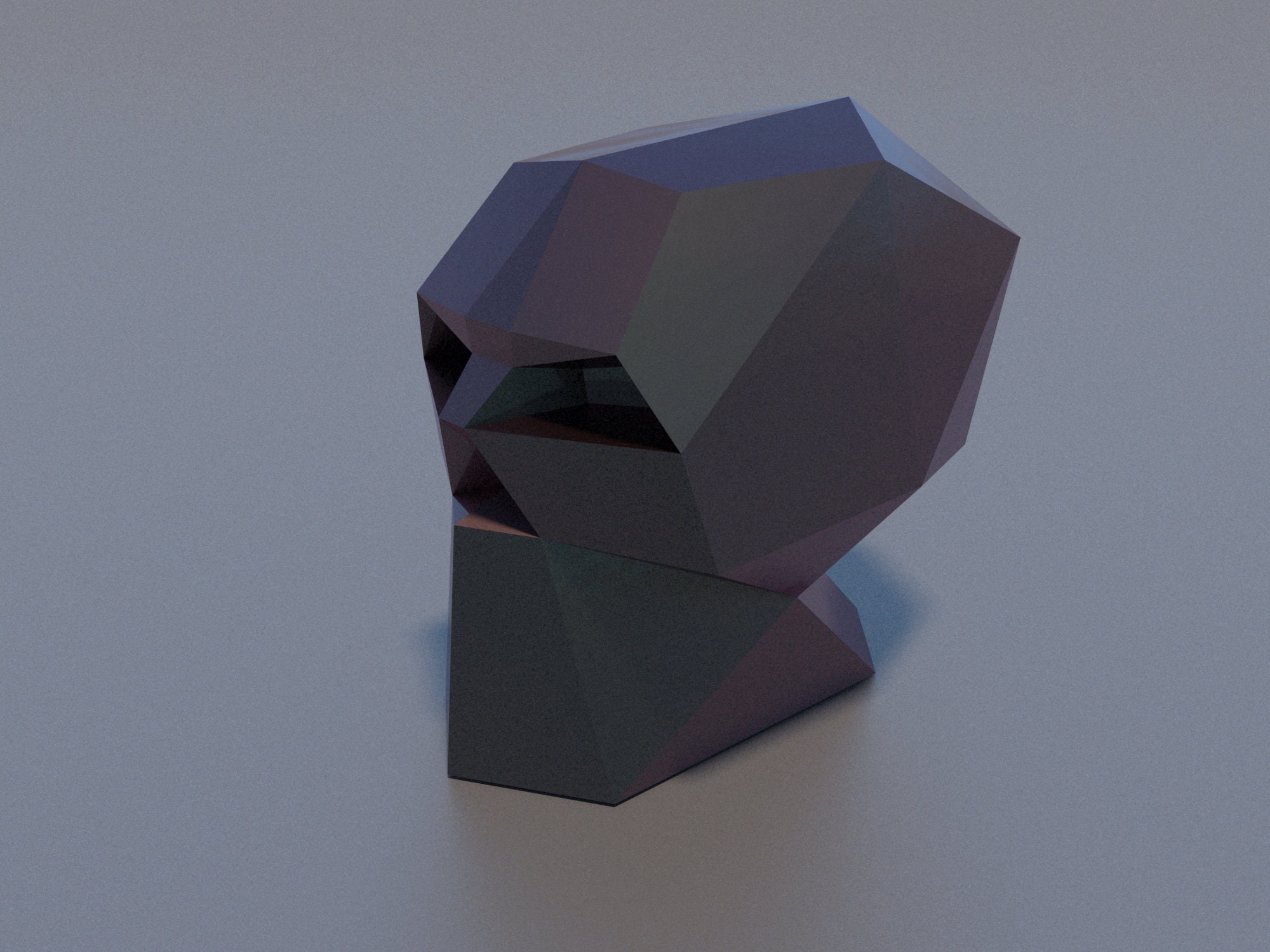 Skull Papercraft Template 3D Paper Skull DIY Halloween - Etsy UK