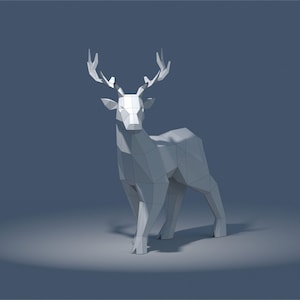 3D Papercraft Santa Snowman and Reindeer for Decorating the Christmas ...