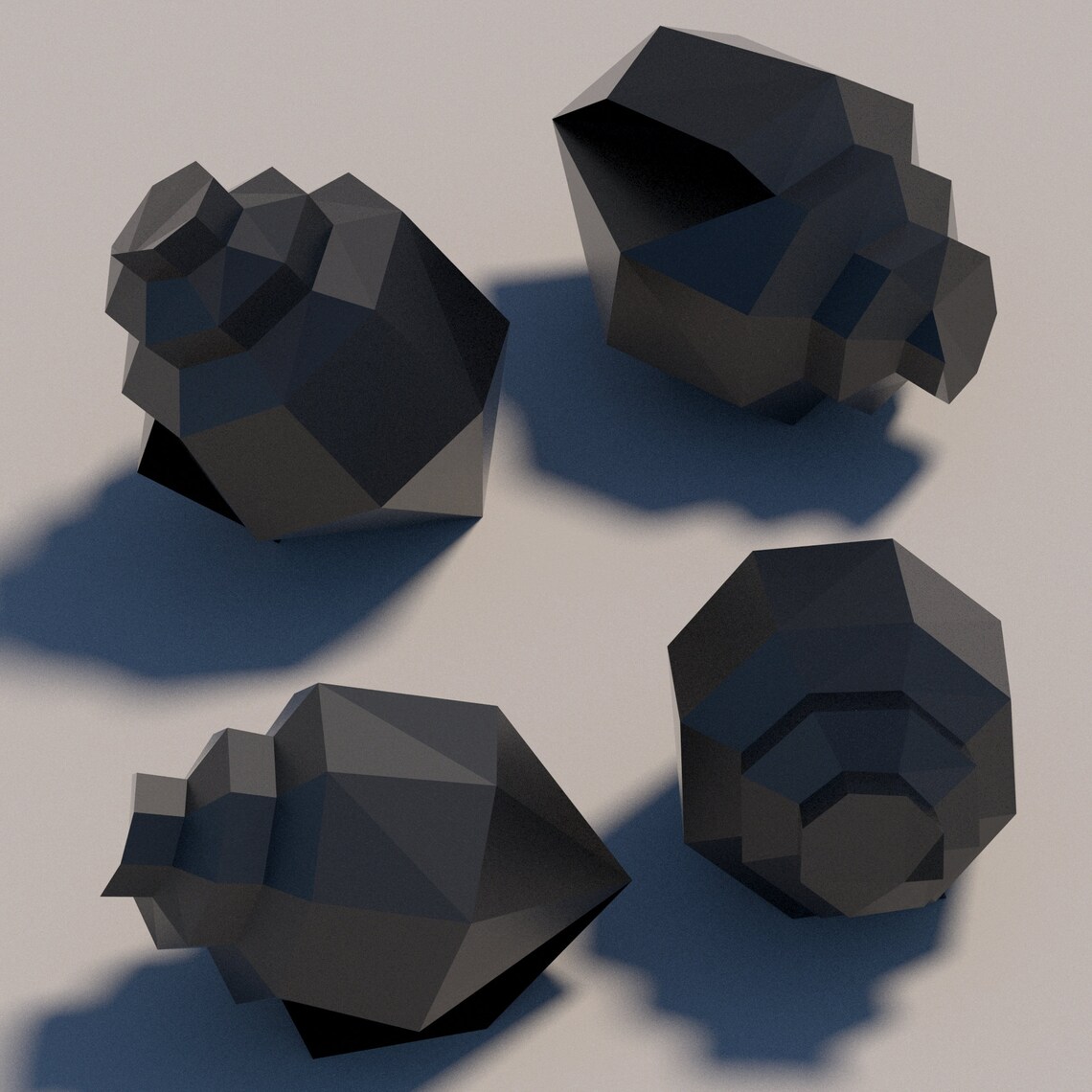 Papercraft PDF Template for Sea Shell Origami Paper - Etsy Canada