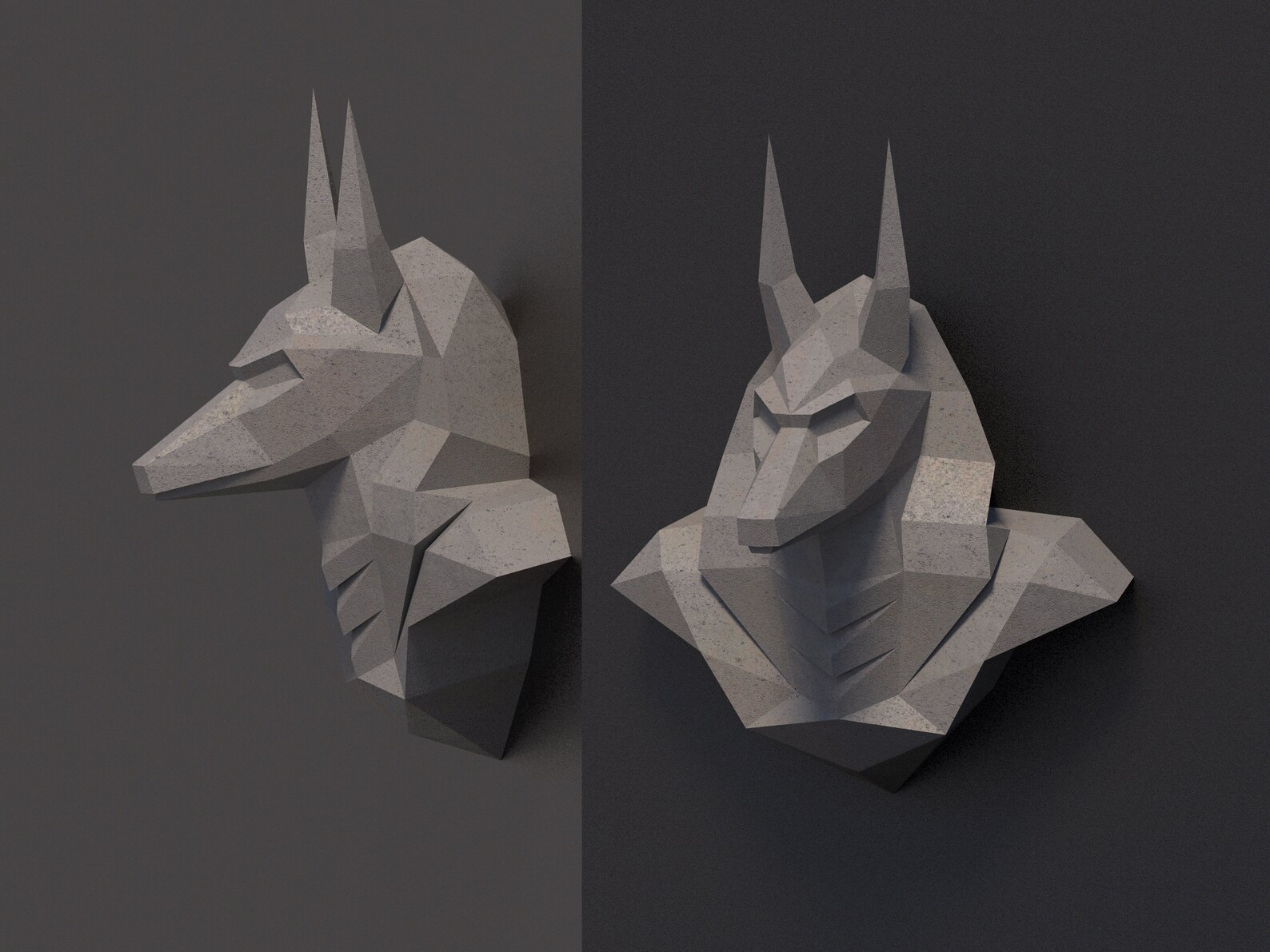 Papercraft DIY Anubis Model Paper 3d Anubis Anubis Template - Etsy