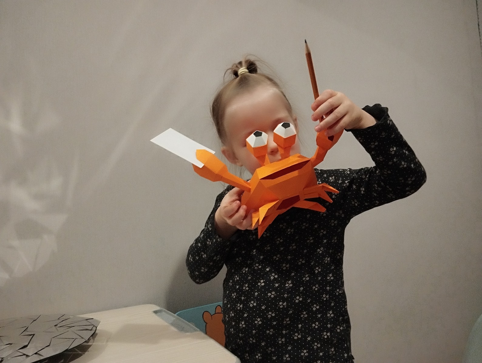 3D Papercraft Crab Holder, Paper 3d Crab, SVG Template, 3D Paper Decor ...