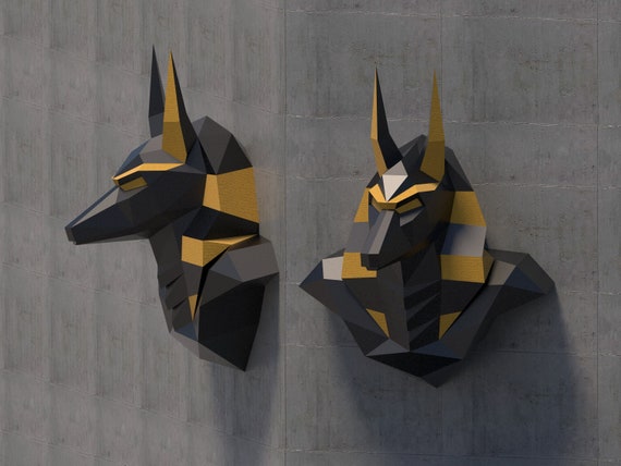 Papercraft DIY Anubis Model Paper 3d Anubis Anubis Template - Etsy