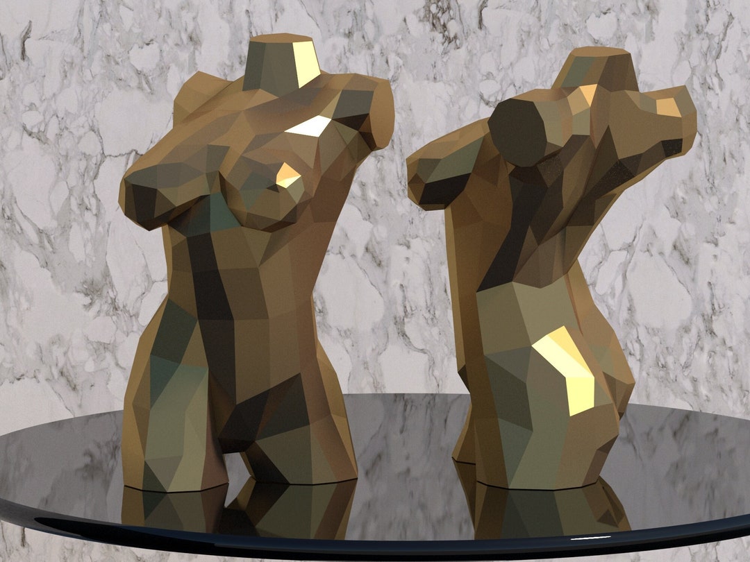 3d Papercraft Woman Mannequin Torso, PDF Template for DIY Woman Body ...