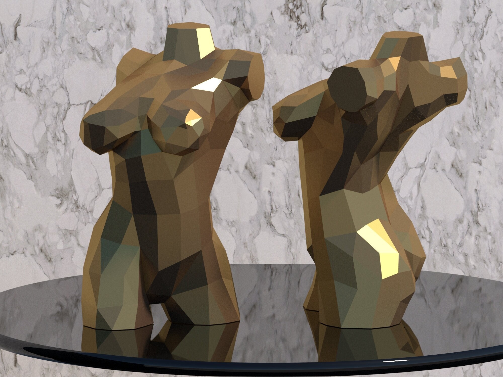 3d Papercraft Woman Mannequin Torso, PDF Template for DIY Woman Body ...