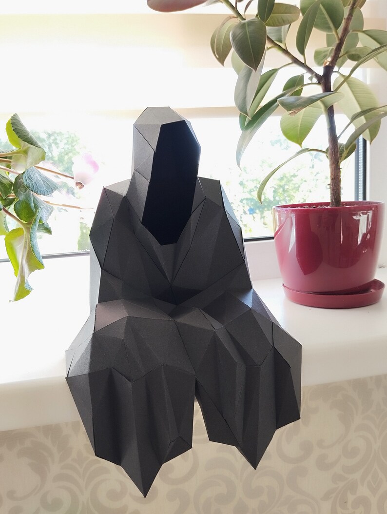 3D Papercraft Ghost PDF Template, Papercraft Halloween Decoration, SVG ...