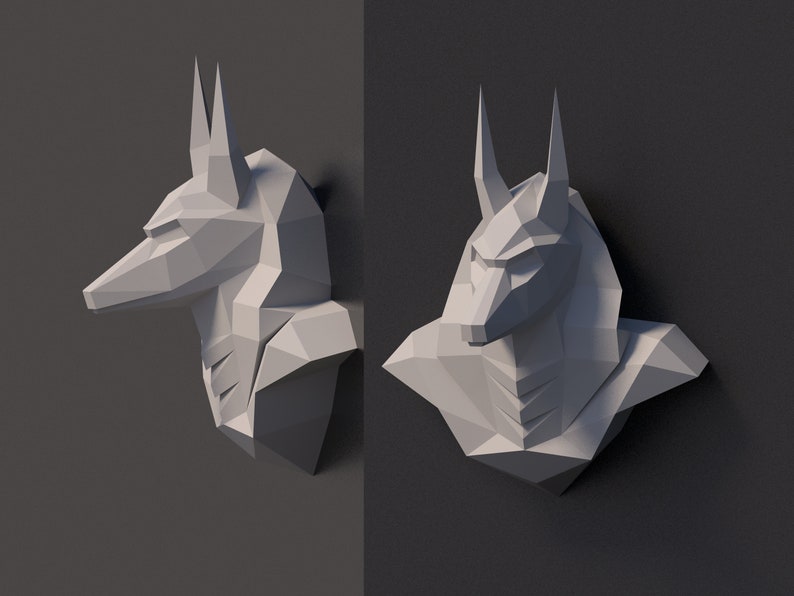 Papercraft DIY Anubis Model Paper 3d Anubis Anubis Template - Etsy
