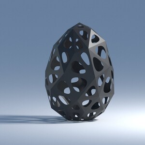 3D Papercraft Easter Egg, Lowpoly Easter Egg SVG Template, Paper Decor ...