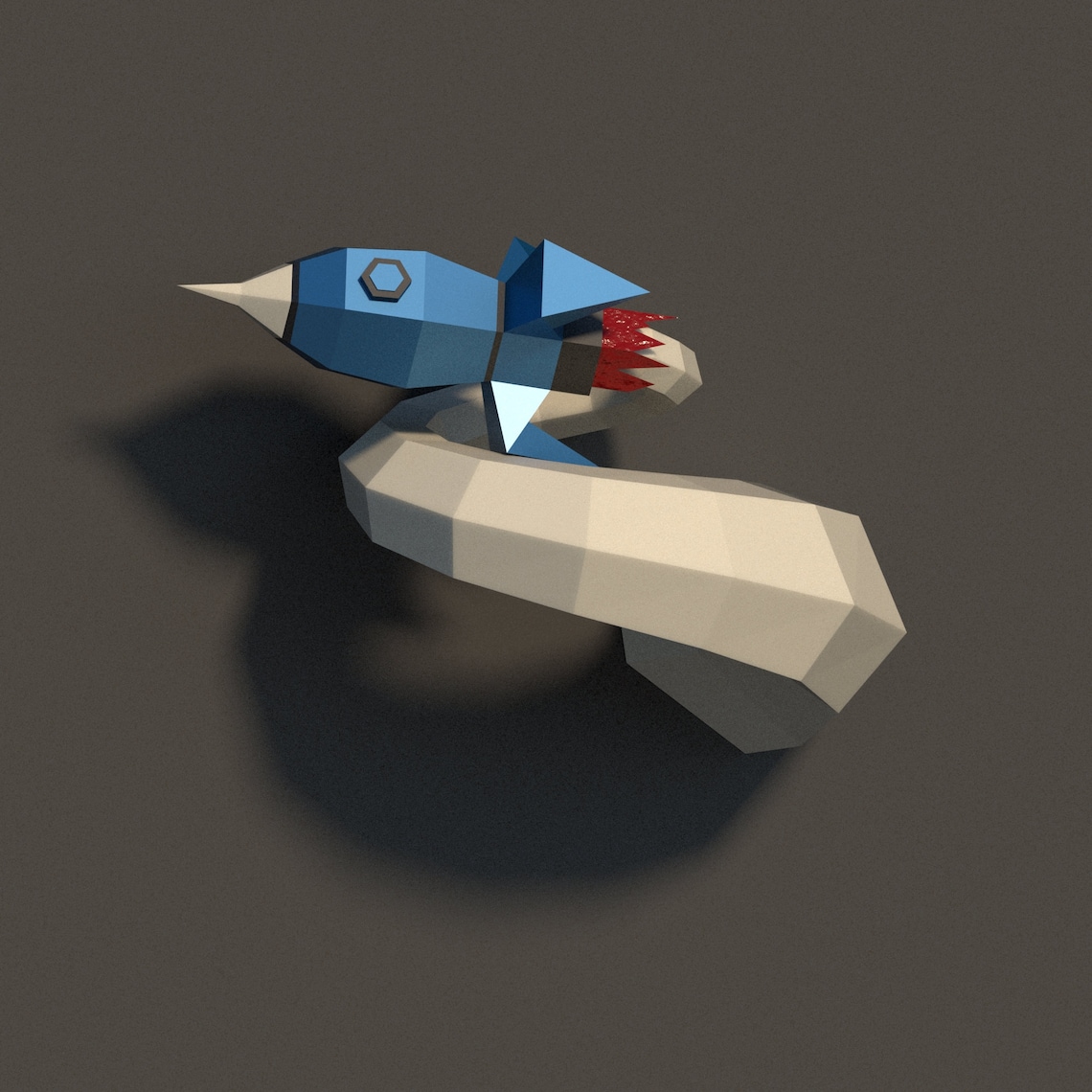 Papercraft 3D Flying Rocket Template PDF Printable Download - Etsy