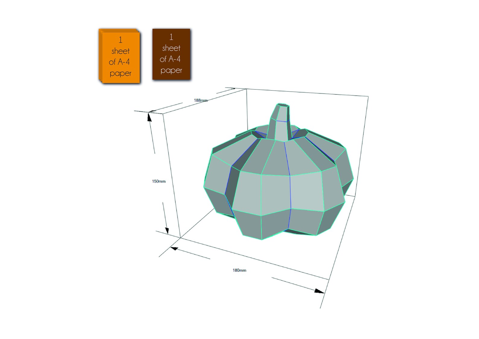 Papercraft Halloween Vampire and Bat, Low Poly Vampire and Bat Template ...