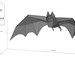 Papercraft PDF Halloween Bat, SVG Pepakura Bat Template, Low Poly ...