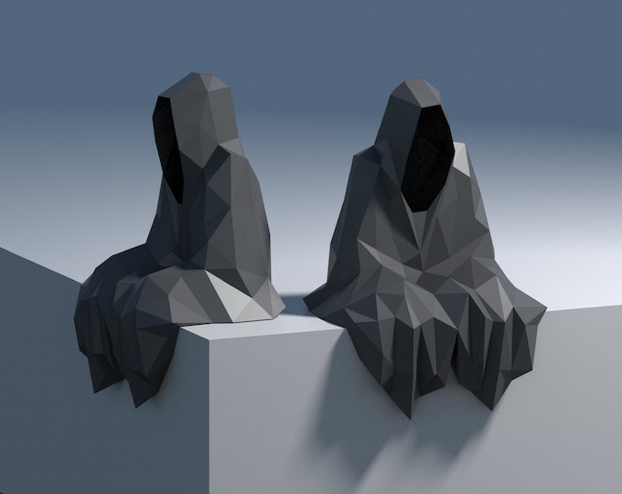 Ghost, Movie Logo, 3D Papercraft, Digital Template, Origami, Low ...