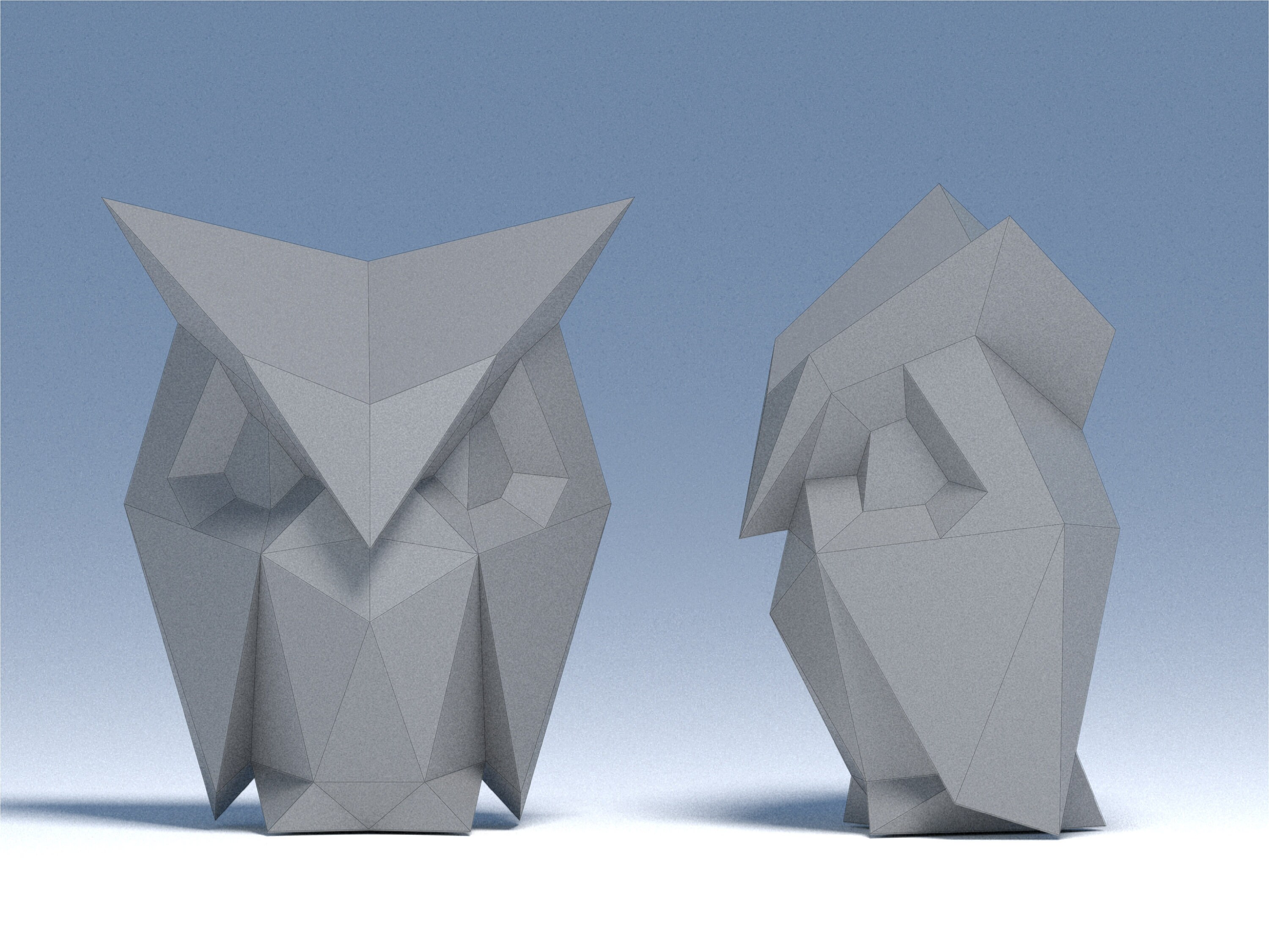 Papercraft 3d Owl, Paper Owl Template, Papercraft Bird Decoration, DIY ...