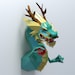 3D Papercraft Chinese Dragon, Low Poly Dragon SVG Template, Paper Decor ...