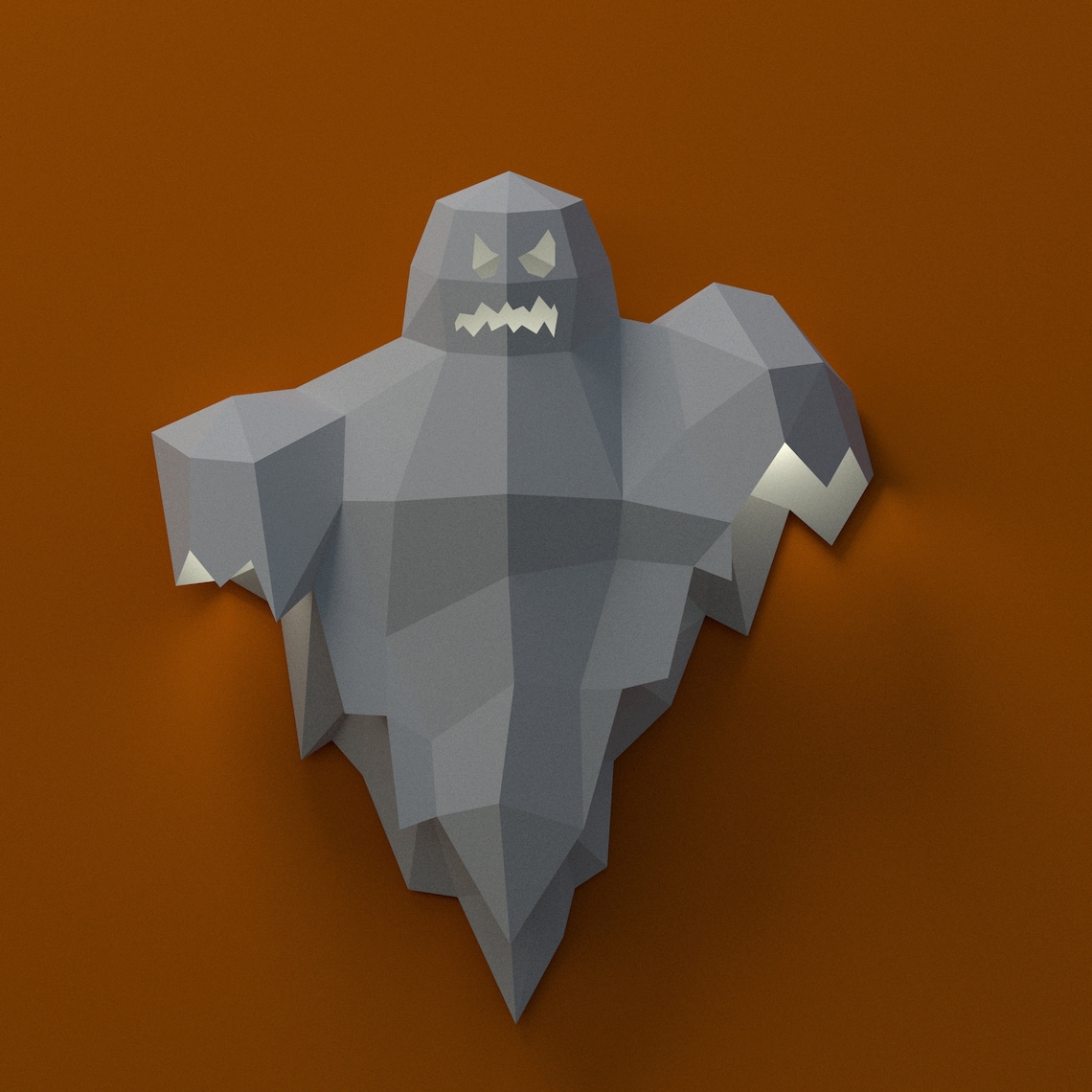 Papercraft DIY Ghost , Papercraft Halloween Ghost, Dxf Ghost Drawing ...