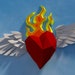 Papercraft Heart, Paper Winged Heart, Heart Template, PDF Heart With ...