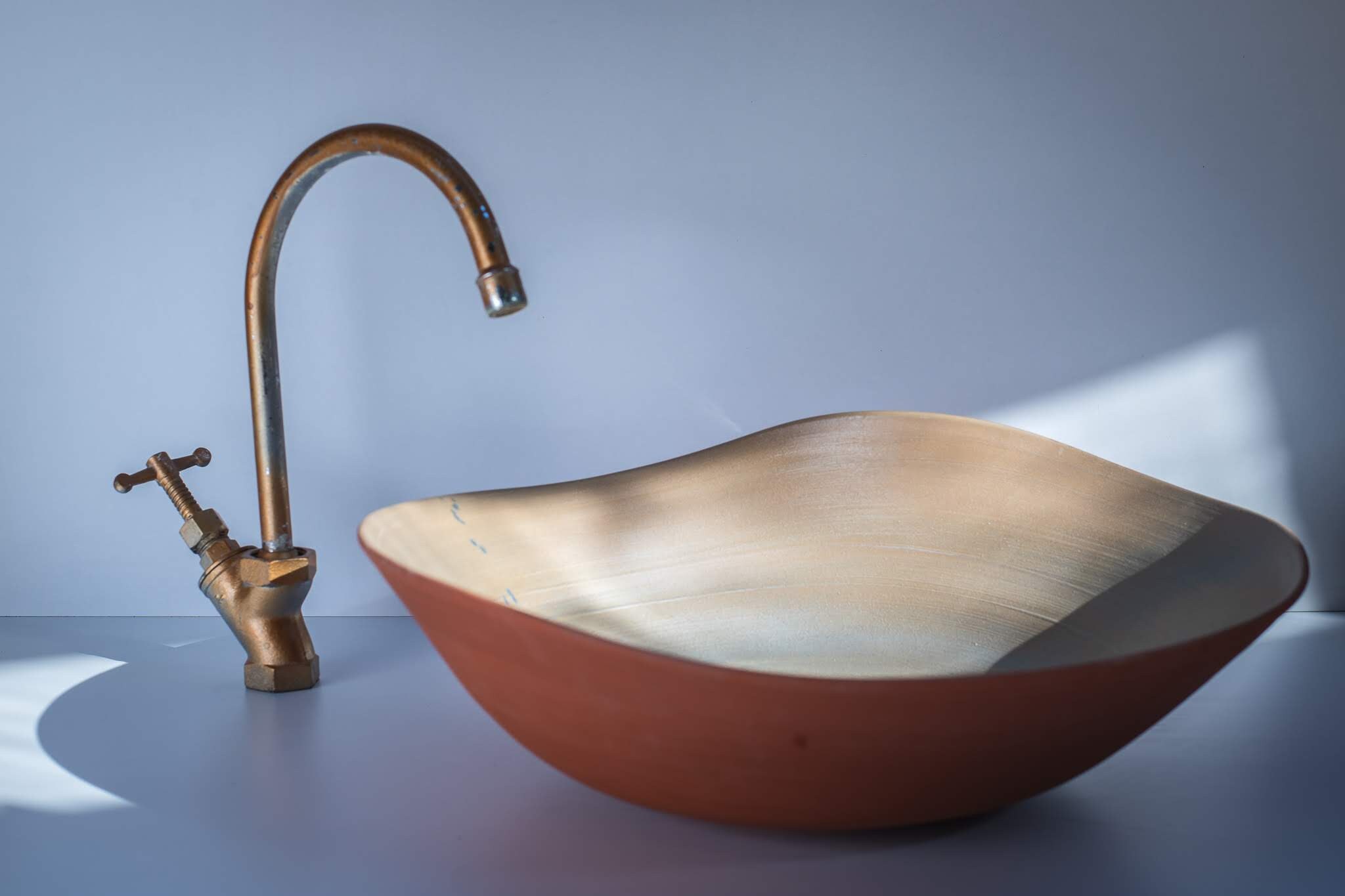 Amorphic Handmade Sink by Naiimpottery Terracotta Unique Sink Artistic ...