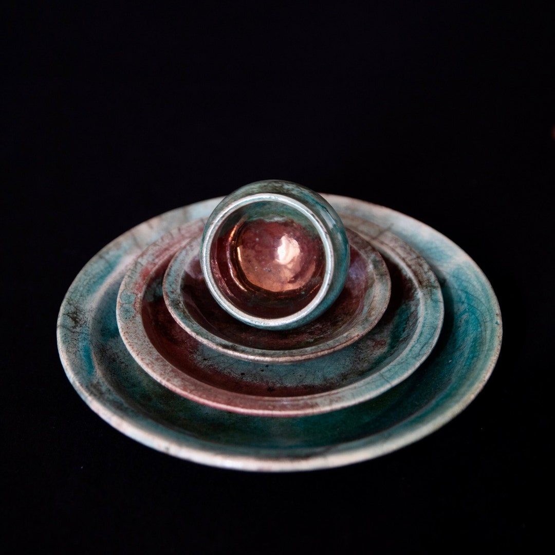 Raku Dinner Set | Table Wear Set | Raku Plates | Raku Cup | Handmade ...