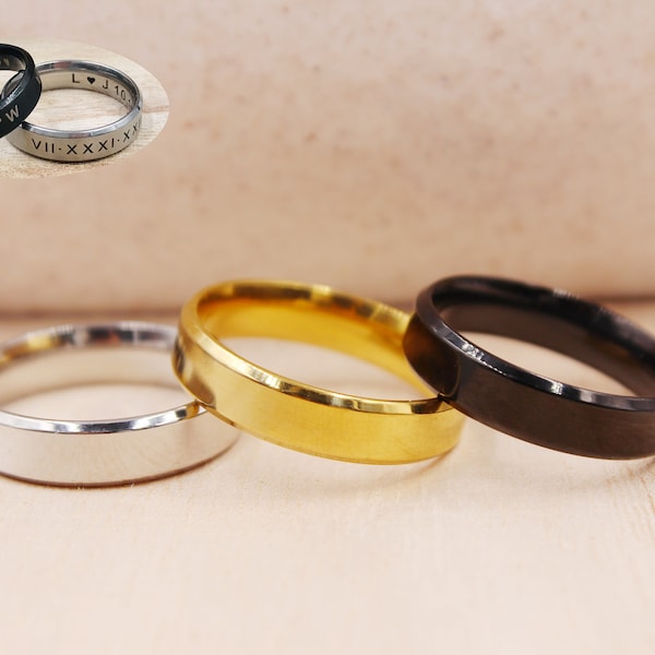 Engraved Ring - Etsy