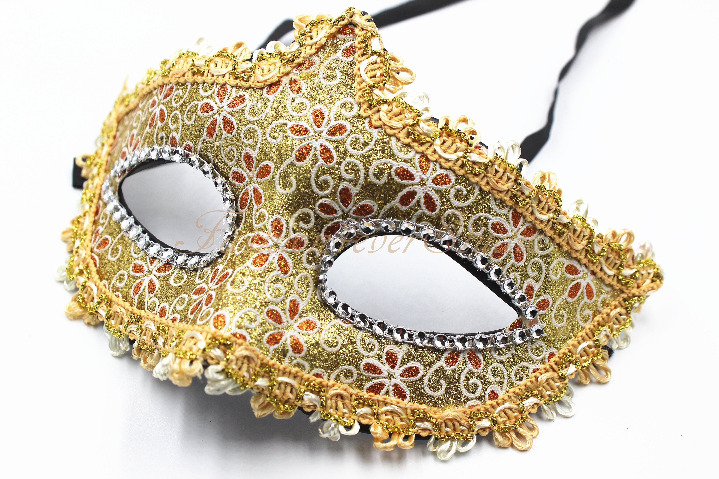Gold Masquerade Mask, Lace Mask, Wedding Masks, Dance Masks, Masquerade ...