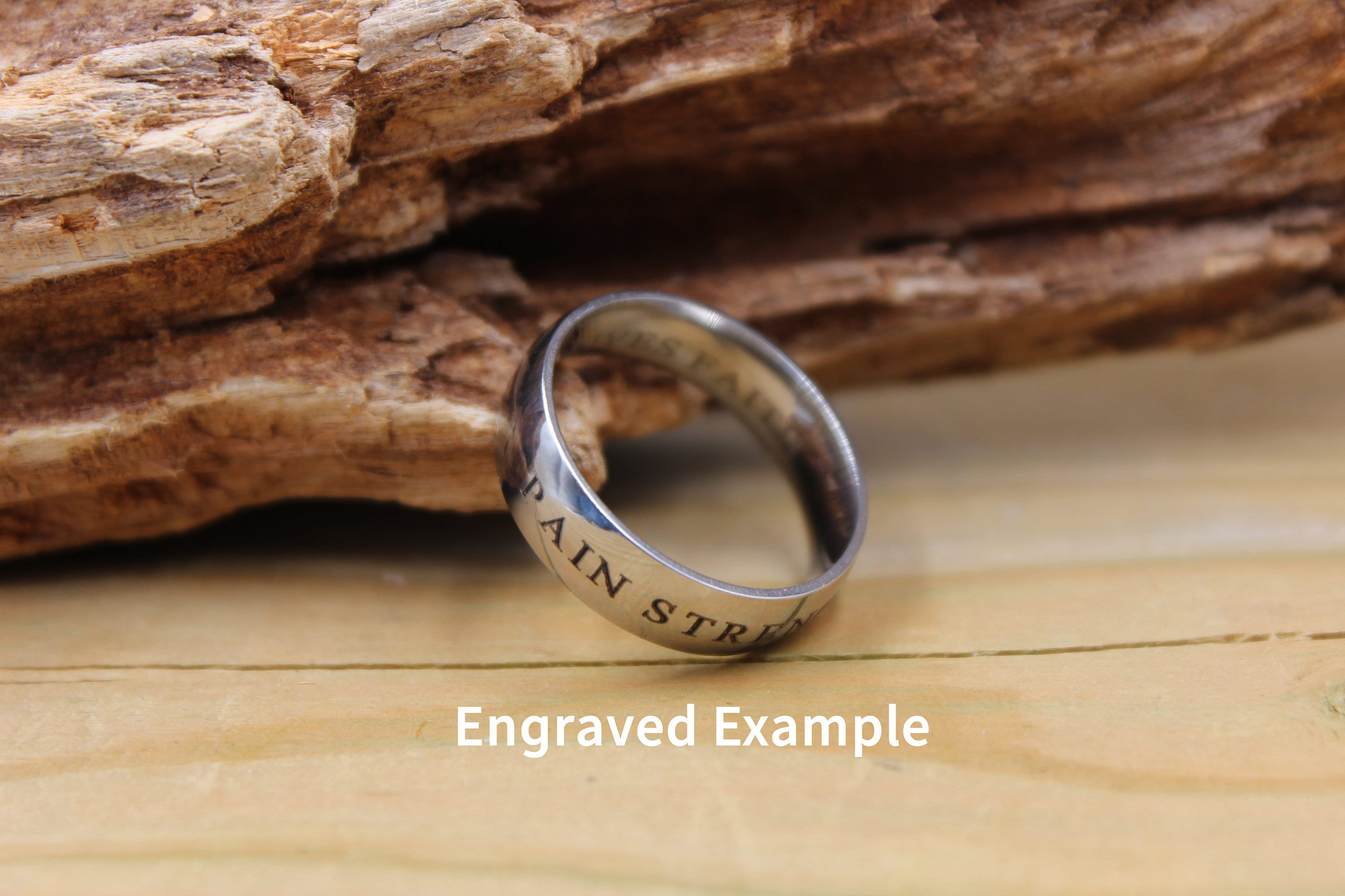 Customized 4mm Stainless Steel Ring, Steel Ring, Unisex Stainless Steel ...