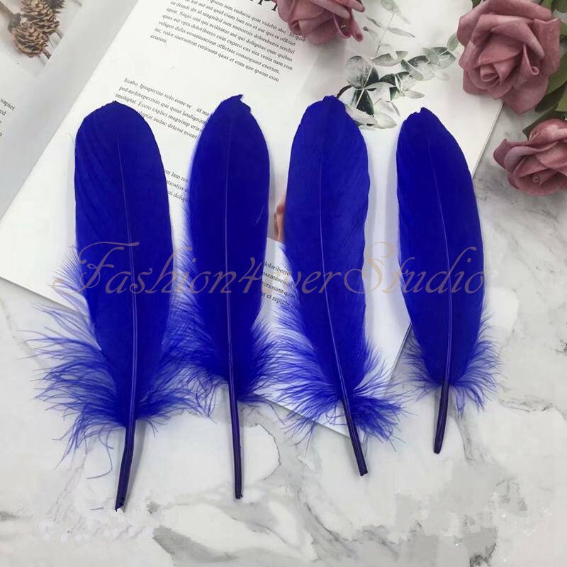 20pcs 6-8 Inches Long Blue Goose Feathers 1.5-2 inches Wide | Etsy