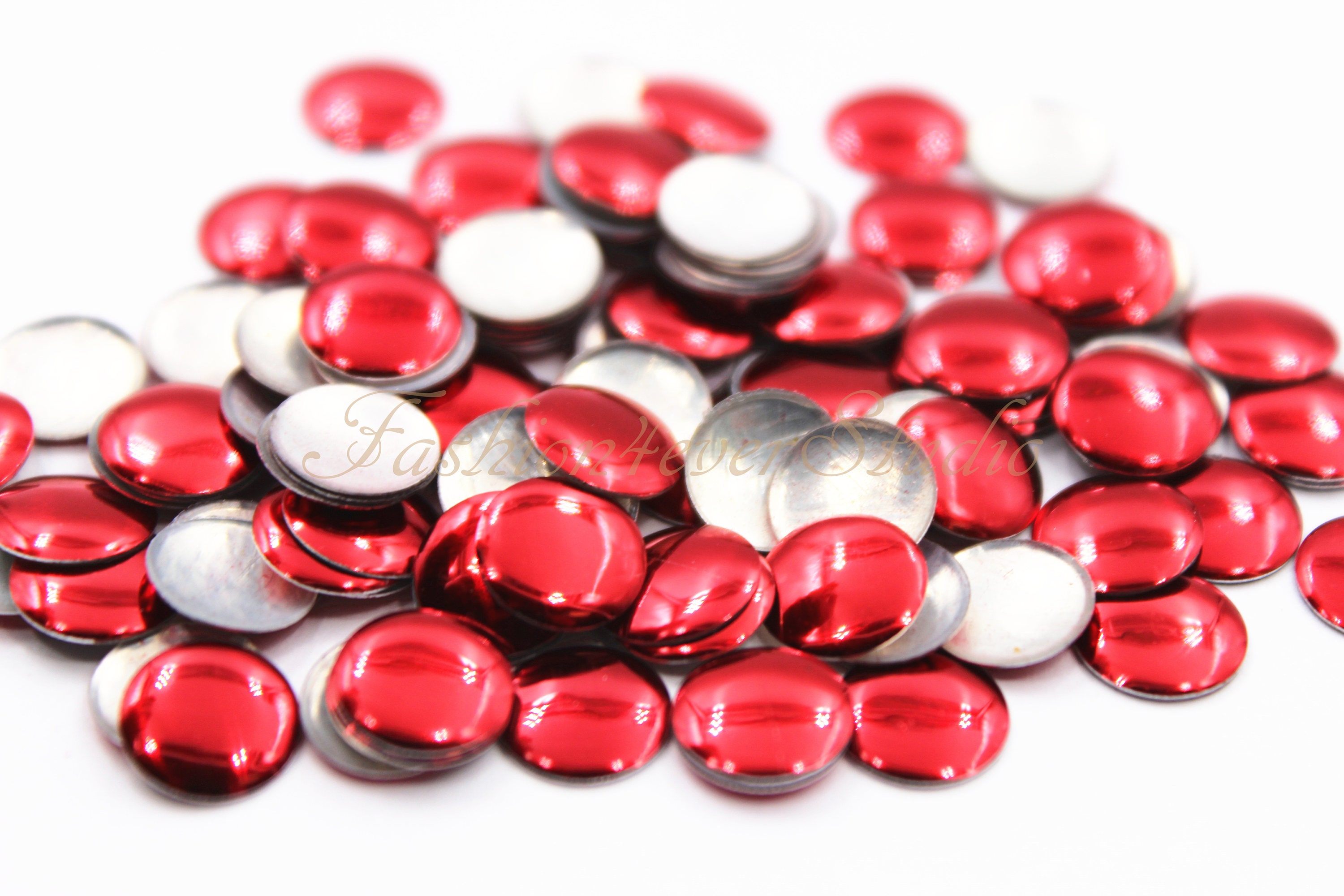 200pcs Red Round Iron on Studs 3mm/5mm/7mm/9mm Metal Studs - Etsy Canada