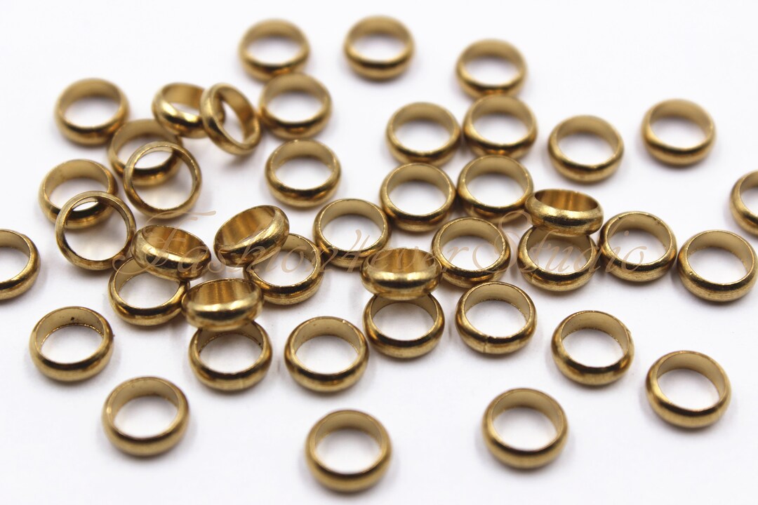 60pcs Matte Gold Plated Soldered Jump Rings 6mm, Gold Findings, Gold ...