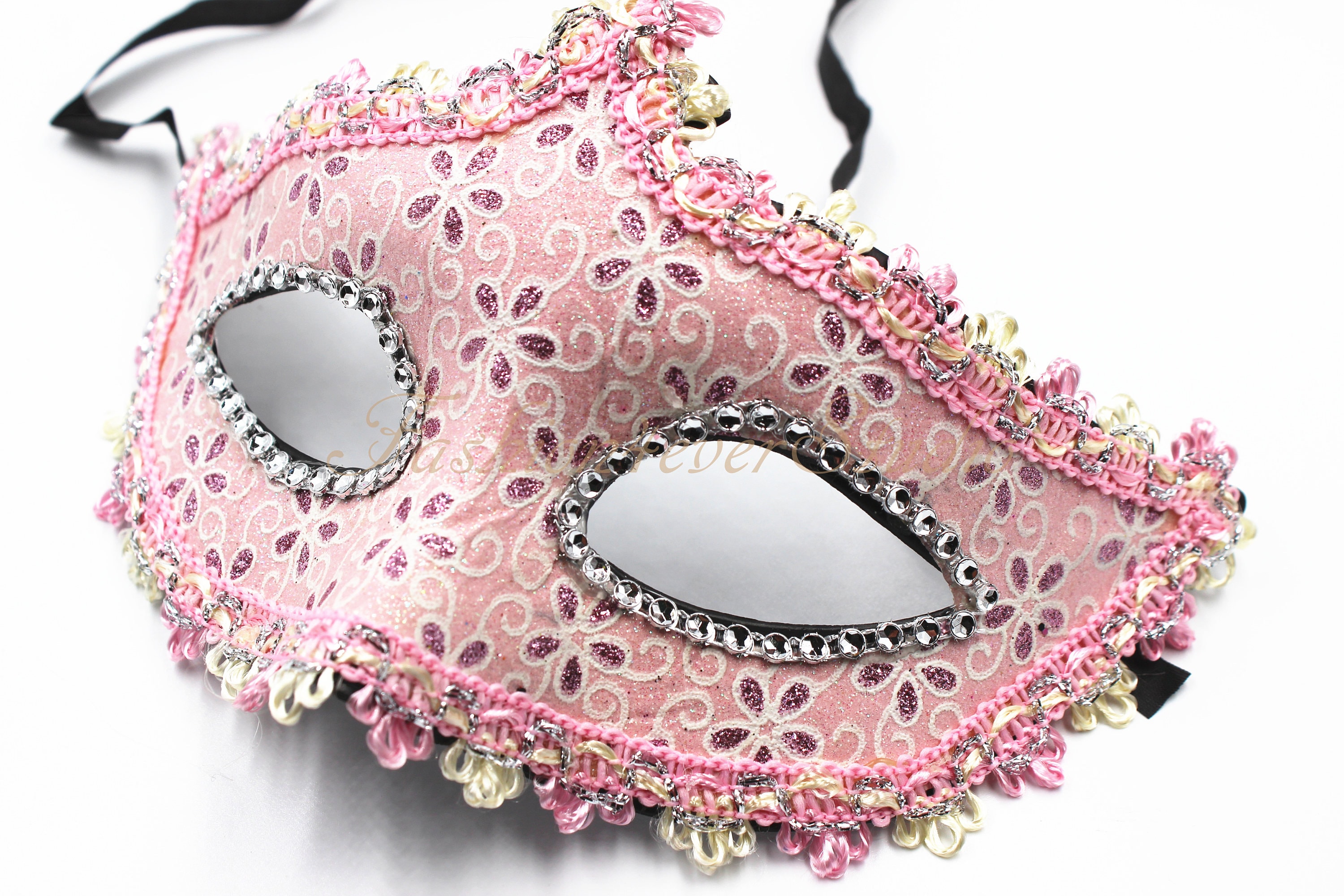 Pink Masquerade Mask Lace Mask Wedding Masks Dance Masks - Etsy