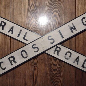 Wooden Railroad Crossbuck, Distressed. 1/2 Scale FREE SHIPPING! - Etsy