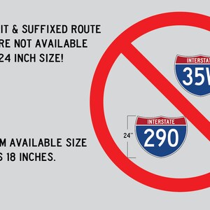 Wooden Interstate Highway Sign Replica. (1978 Edition) Customizable ...