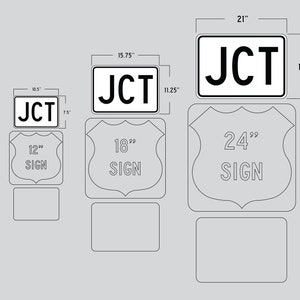 Vintage Wooden JUNCTION Sign Replica for US Route Signs & Interstate ...
